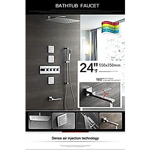 Kitchen Taps Shower Faucets Rainfall Rainfall Shower Faucet Thermostat Wall Shower Mixer Tap Bath Rainfall Shower Set Bathroom Mixer