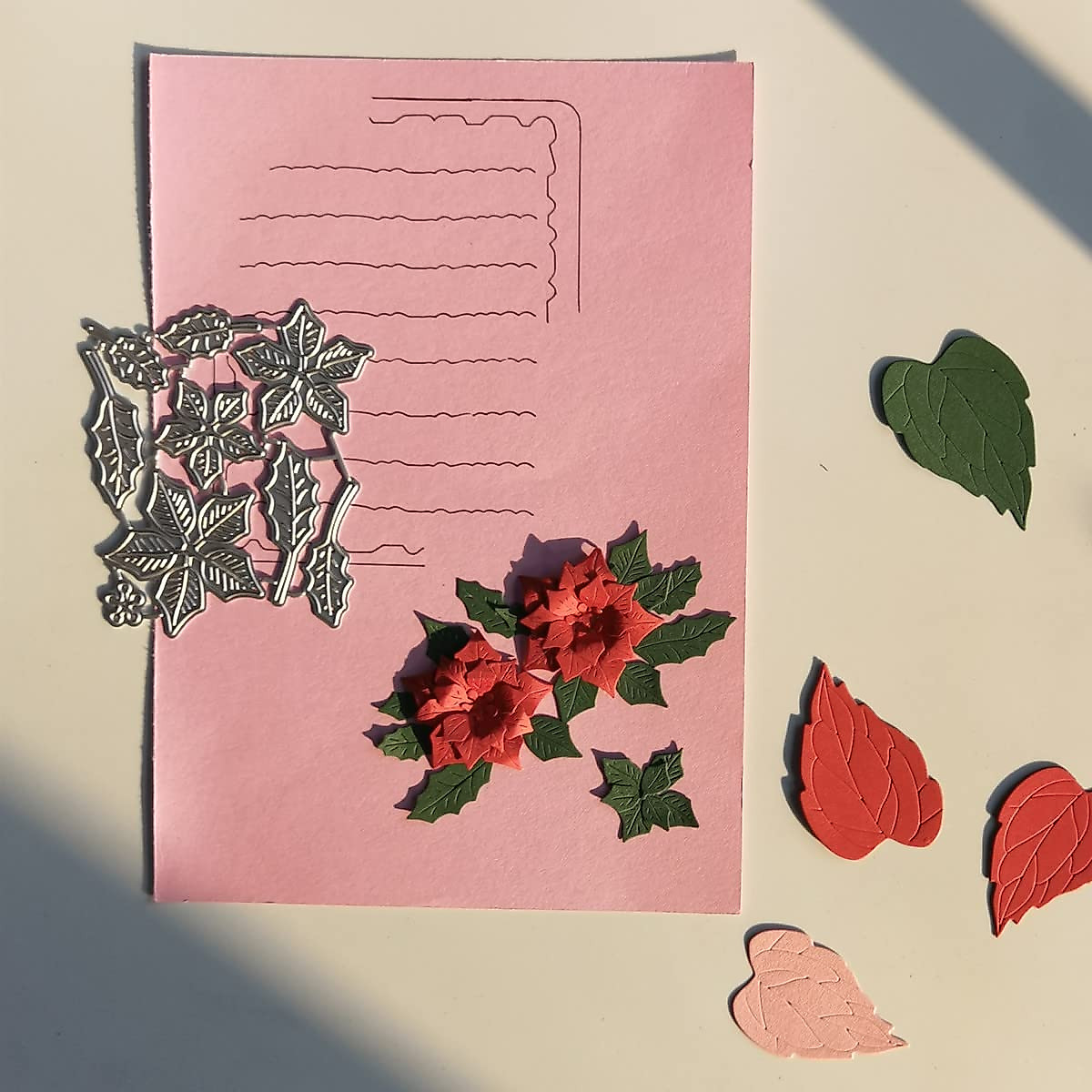 Spring Summer Flower Metal Cutting Die Cuts, Embossing Stencil for DIY Scrapbooks Photo Albums Paper Crafts Decorative (1)