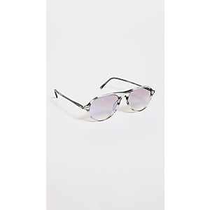 Oliver Peoples Eyewear Emet Sunglasses, Grey Textured Tortoise, One Size