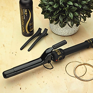 Hot Tools Pro Artist Black Gold Curling Iron | Long Lasting, Defined Curls (1 in)