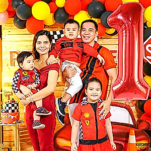 Giant, Red One Balloon for First Birthday - 40 Inch | Berry First Birthday Party Supplies | Big Red 1 Balloon for First Birthday | Berry First Birthday Decorations | 1st Birthday Decorations for Boys