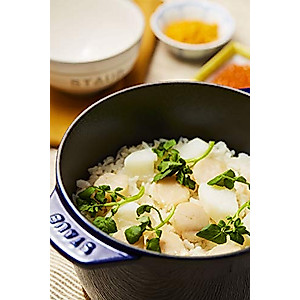 Staub 40509-703 La Cocotte de Gohan, Gray, M, 6.3 inches (16 cm), Rice Cooker, 2 Cups, Cast Enameled Pot, Induction Compatible, Rice Cooker, La Cocotte de Gohan