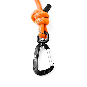 Mighty Paw Rope Dog Leash - Durable Climbing Lead - Reflective Stitching - Comfort Handle - Suitable for All Pet Sizes - Heavy Duty Dog Leash with Carabiner - Long Dog Leash - (6 Feet, Orange)