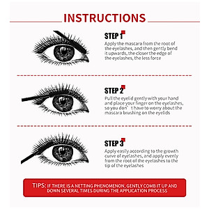 Yanquina Mascara, Yanqina Super Long Mascara, 4d Waterproof and Sweat Proof Mascara-Super Long Luxurious Mascara, Stereo Lengthening Mascara, No Clumping (1Pc)