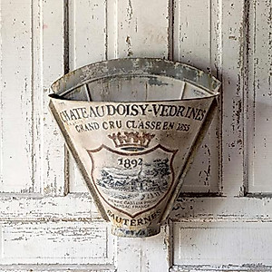 Park Hill Collection ECM80964 French Metal Picking Basket, 29-inch Height, Iron