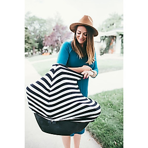 Copper Pearl Multi-Use Cover: Car Seat Covers, Nursing Cover, and Stroller Cover for Sun - Stretchy Fabric, All-Season Use, Stylish Designs, Easy Access for Moms - Classic