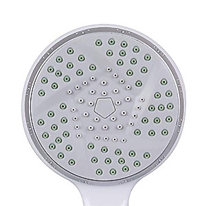 Carex Handheld Shower Head with Extra Long 84" Flexible Hose and Convenient Pause Function - Watersense Certified Handheld Shower Head with Hose with Oversized Spray Head - White