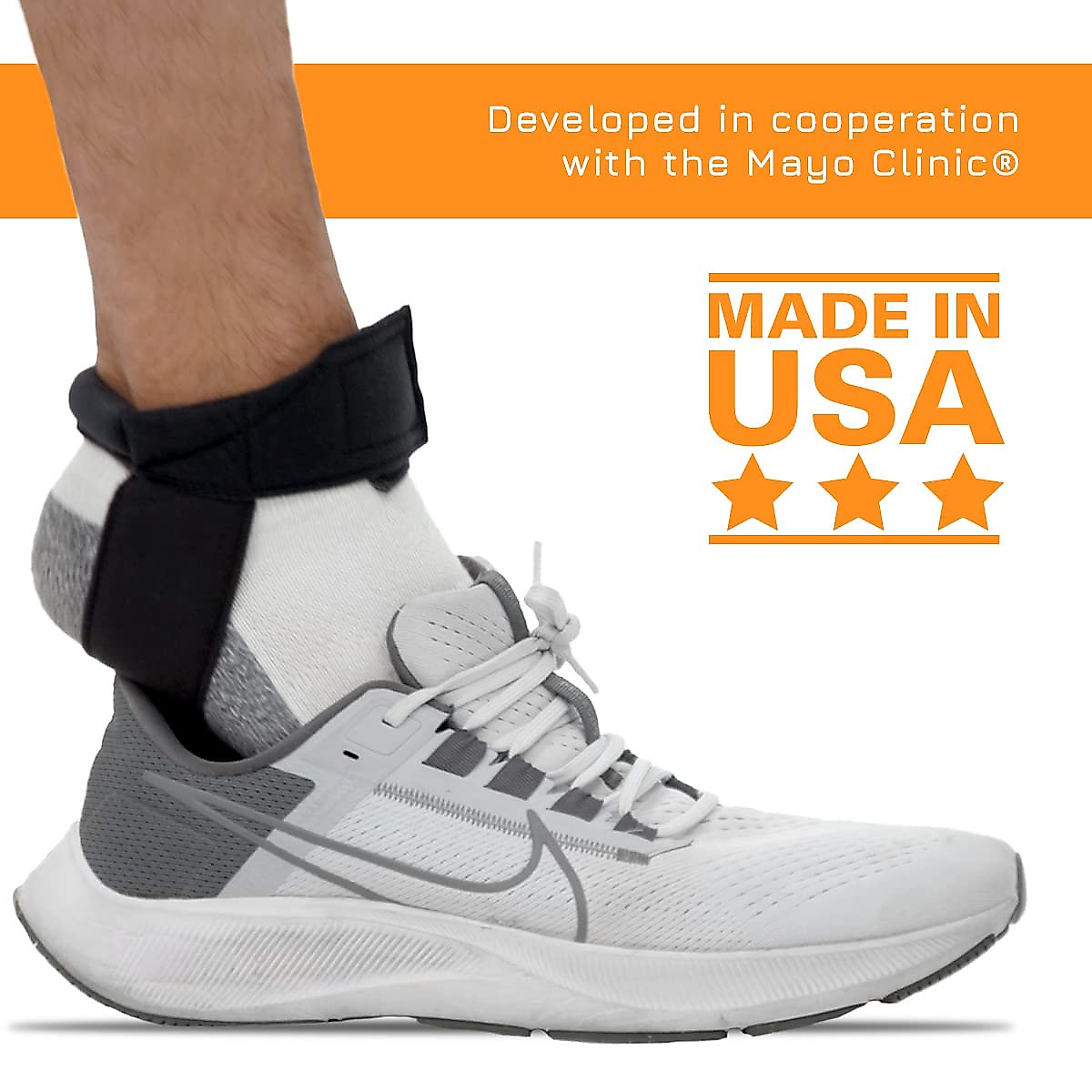 Cho-Pat Achilles Tendon Strap, Developed with Sports Medical Professionals at Mayo Clinic to Reduce Stress & Alleviate Achilles Tendonitis Pain, Large
