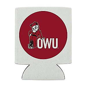 Ohio Wesleyan University Primary Logo Can Cooler - Drink Sleeve Hugger Collapsible Insulator - Beverage Insulated Holder