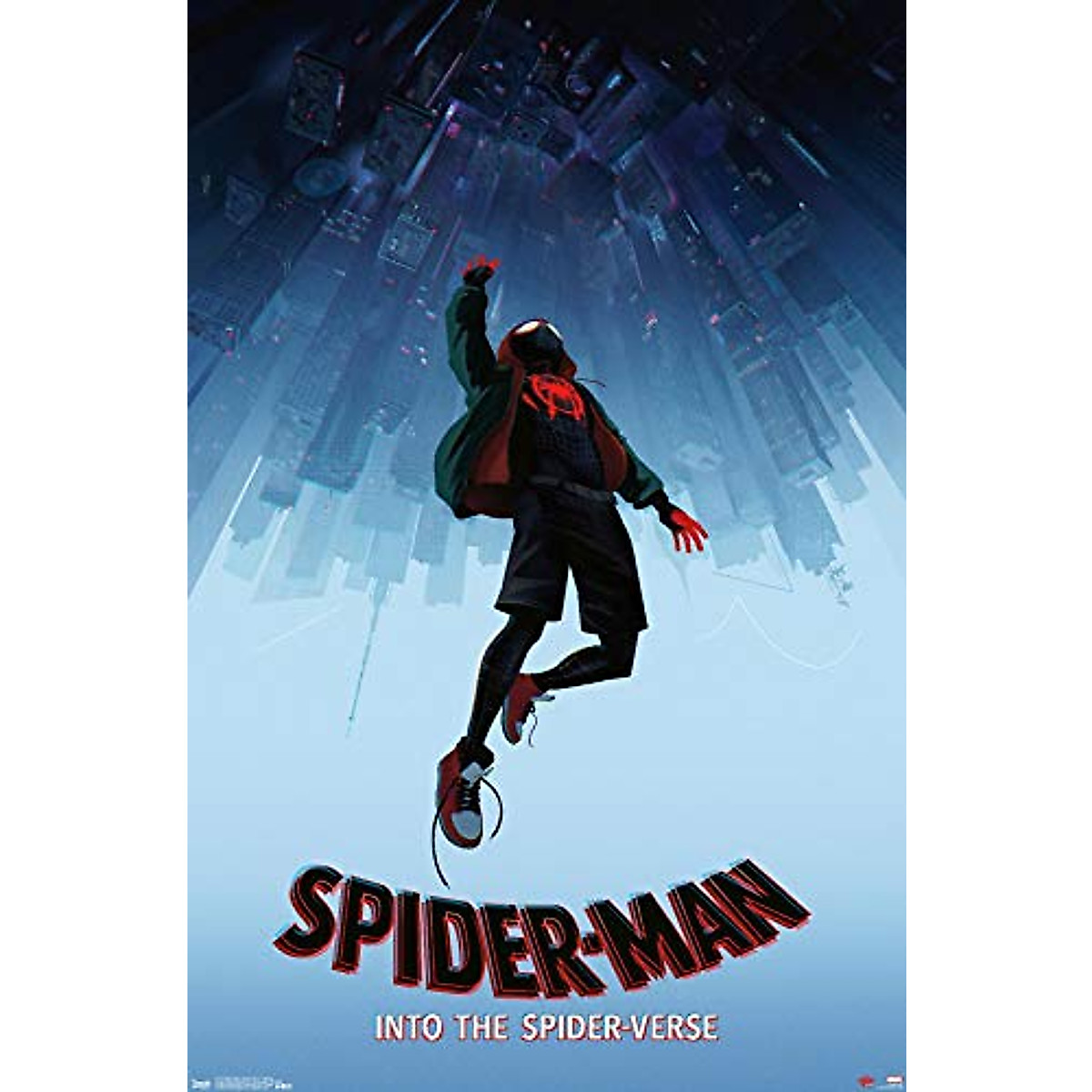 Trends International Marvel Spider-Man - Into The Spider-Verse - Falling Wall Poster, 22.375" x 34", Unframed Version