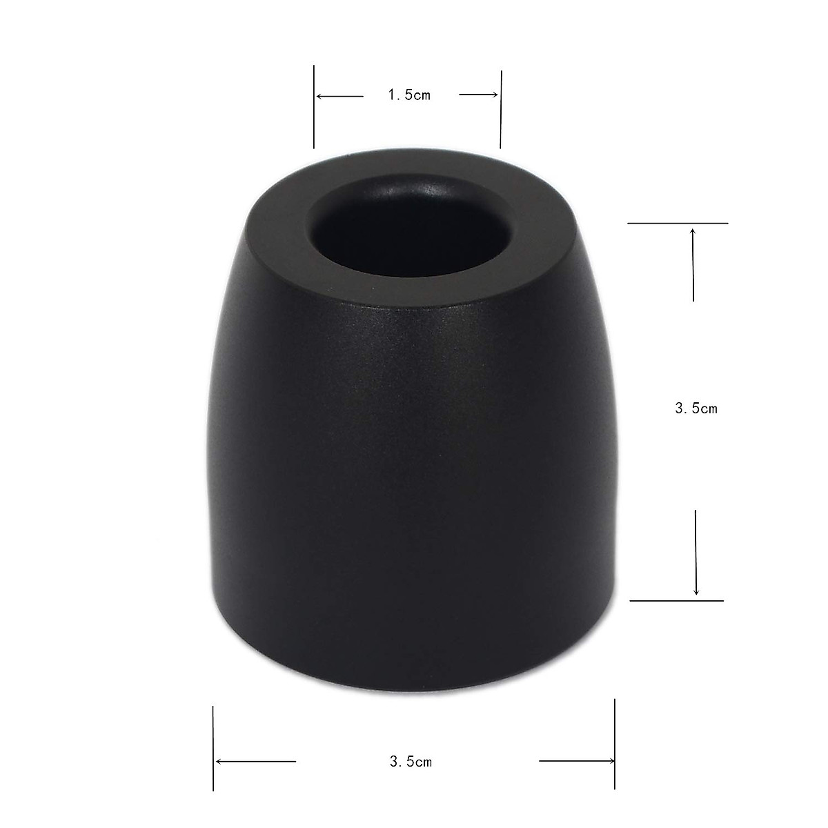 Evaty Men's Safety Razor Stand Aluminum Alloy Desk Pen Holder Toothbrush Shaving Razor Base Stand (C-Black)