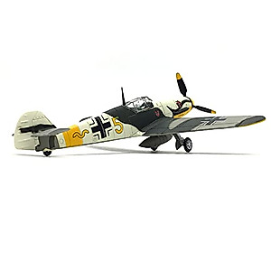 1/72 Scale German WWII Messerschmidt BF-109 Fighter Model Diecast Airplanes Military Display Model Aircraft for Collection Classic Model