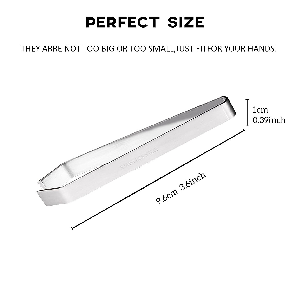 ANXVERS Fish Scaler Remover, 1 Pieces Kitchen Tweezers Stainless Steel Big and Small Tool, Precise Filet knifes for Fish Grip, Salmon Fillet Sushi knife,Tweezers Chicken Plucker -4inch