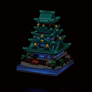 nanoblock - World Famous Buildings - Osaka Castle, Sight to See Series Building Kit