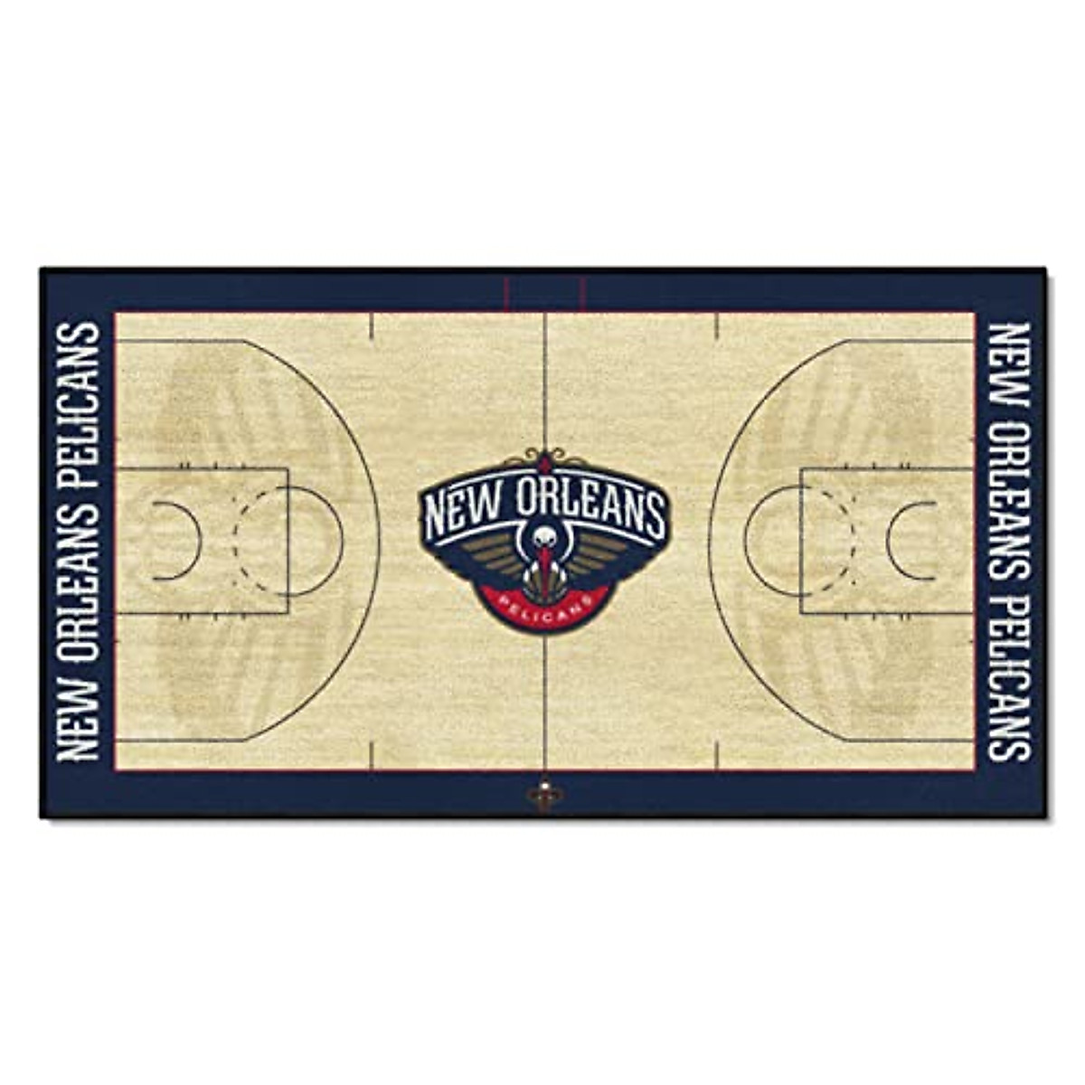 FANMATS 9498 NBA New Orleans Pelicans Nylon Face NBA Court Runner-Small , 24x44