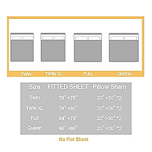 AILONEN Howling Wolf Fitted Sheet Set, Snow Wolf Bed Sheet Set Queen Size,Evening Moon Wolves Pattern Sheets,Wolf Father and Son Bedsheet Set 3 Pieces, 1 Fitted Sheet and 2 Pillowcases