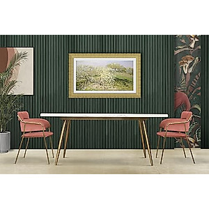 Frame My TV Deco TV Frames - Gatsby Gold Smart Frame Compatible ONLY with Samsung The Frame TV (Fits 2021-2025, 65")