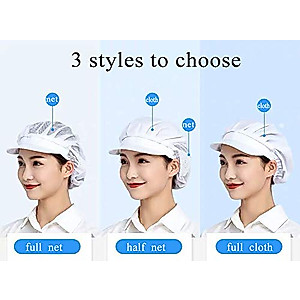 Jaspfct 4pcs Chef Hat Food Service Hairnets Kitchen Cooking Cap for Women HT001B4