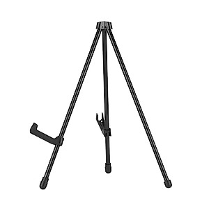 Amazon Basics Tabletop Instant Easel, Black Steel Table Top Easels for Display, Adjustable & Portable Tripod Easel, for Paintings, Signs, Posters
