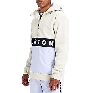 Burton Men's Standard Crown Weatherproof Performance Fleece Pullover, Silver Green/Opal, Small