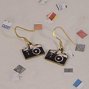 chelseachicNYC Whimsical Charm Dangle Earrings Film Camera