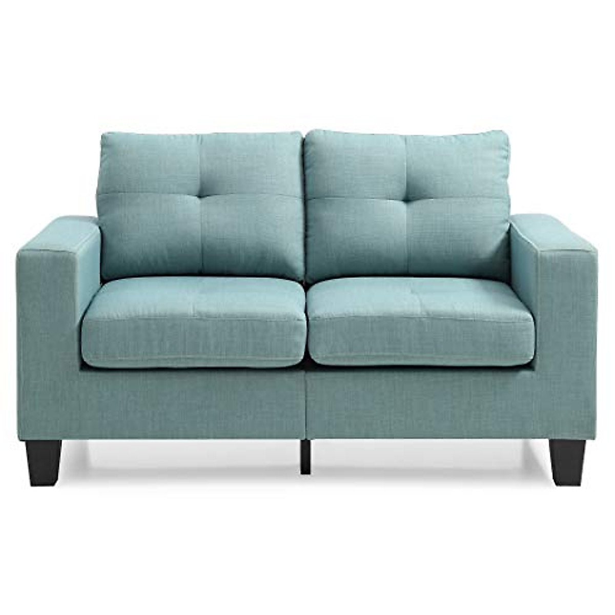 Glory Furniture Newbury Living Room Furniture, 36" H x 58" W x 32" D, Teal
