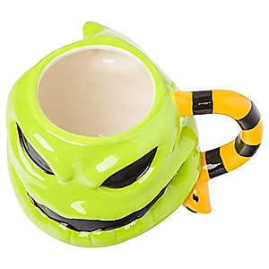 Silver Buffalo Disney Nightmare Before Christmas Oogie Boogie Ceramic 3D Sculpted Mug, 20 Ounces