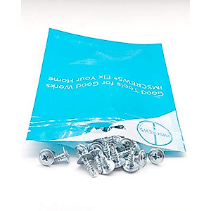 IMScrews 50pcs #7 x 1/2" Self Drilling Truss Head Screws Standard Thread Wood Work MDF Zinc