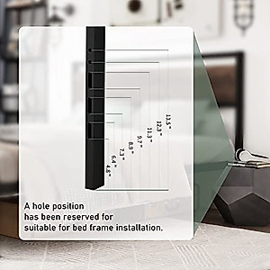 TXIYEAN Headboard Only Sturdy Wood Headboard with Metal Slat Rustic Headboard Easy Assembly, Twin, Twin XL/Queen/King (Queen)