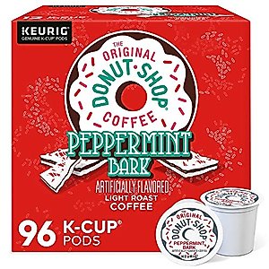 The Original Donut Shop Peppermint Bark Keurig Single-Serve K-Cup Pods, Light Roast Coffee, 96 Count (4 Packs of 24)