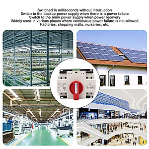 Generator Transfer Switch Dual Power Changeover Switch Industrial Power Transfer Switch for Generators and RV