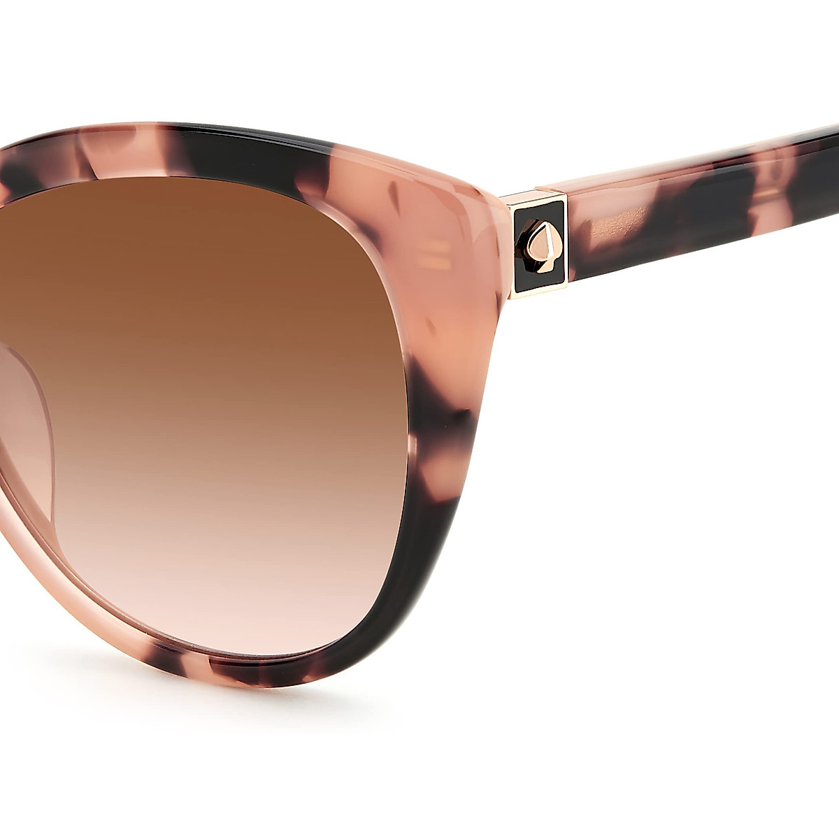 Kate Spade New York Women's Amberlee/S Cat Eye Sunglasses, Pink Havana/Brown Pink Gradient, 55mm, 20mm