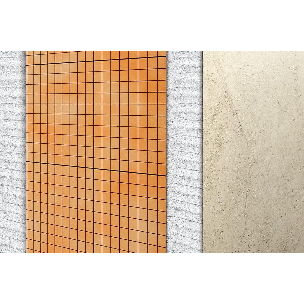 Schluter All-Set Modified Thin-Set Mortar - Ideal for Ditra and Kerdi Systems, Suitable for Ceramic, Porcelain, Stone Tile, Interior and Exterior Use - Grey, 50 Lbs - SETA50G