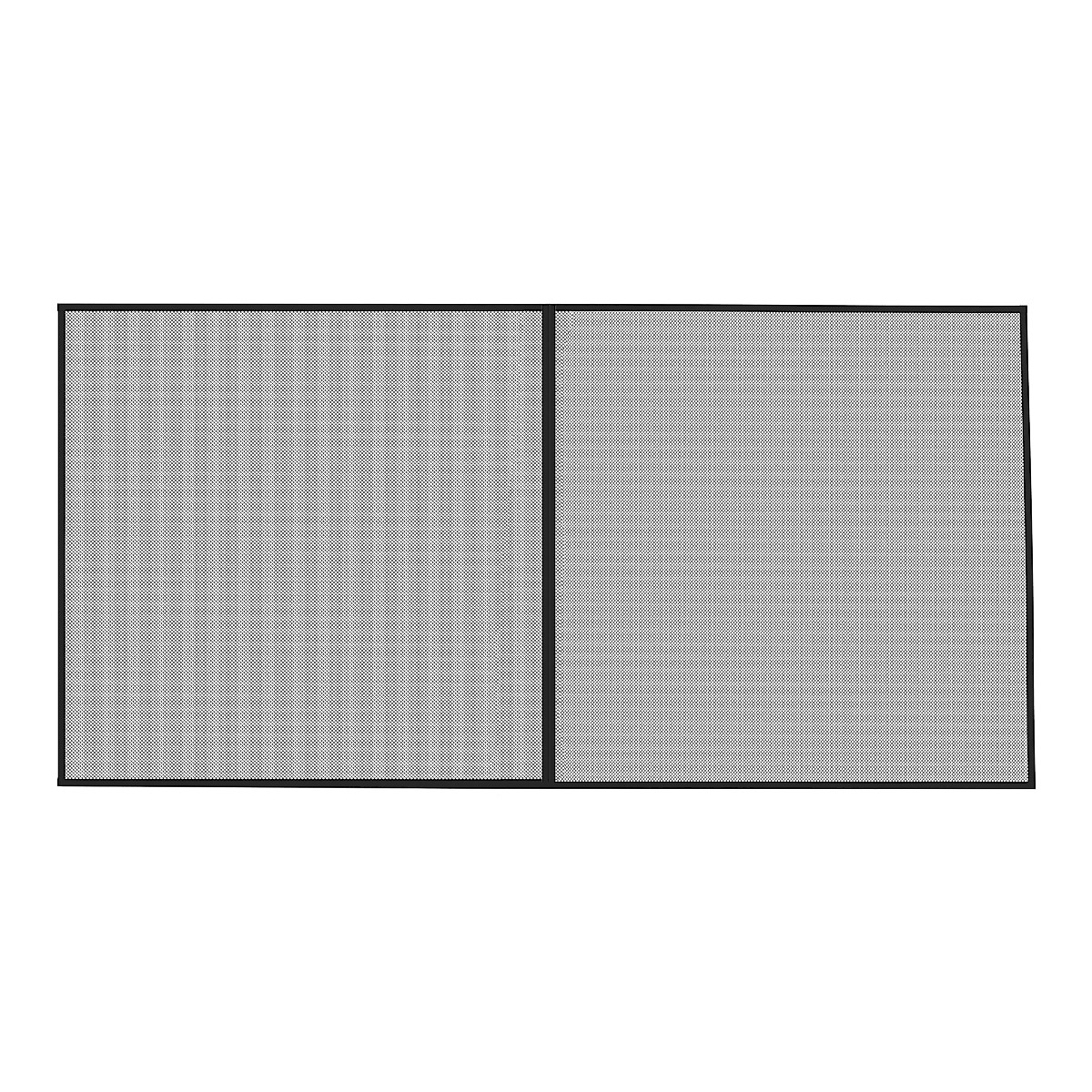 Pure Garden 998613PCR Magnetic Door Screen for Two Car Heavy Duty Weighted Garage Enclosure Curtain for Mosquito, Insect and Sun Protection, Black