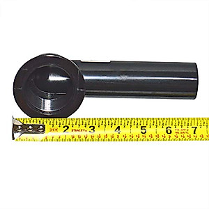 Bathtub Drain Waste and Overflow Shoe Pipe Repair Kit, 1-1/2 Inch Diameter, Black ABS