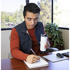 MIRA 20 oz Stainless Steel Vacuum Insulated Tumbler with Tritan Flip Lid - Double Walled Thermos Mug for Hot or Cold Drinks - Reusable Travel Cup - Taffy Pink