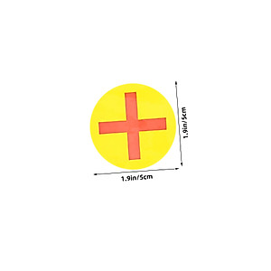 ULTECHNOVO 4 Sheets Of Self Adhesive Electrode Stickers Electrode Sign Stickers Self Adhesive Battery Stickers Battery Decal Battery Electrode Stickers