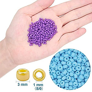 EuTengHao 14523 Irregular Chips Stone Beads Natural Gemstone Beads Kit Glass Seed Beads Small Craft Beads Small Beads for DIY Bracelet Necklaces Earring Crafting Jewelry Making Supplies