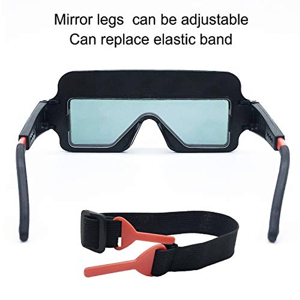 Melgweldr Welding Goggles Auto Darkening,Solar Auto Darkening Welding Glasses Over Glasses Welders Safety Protection PC Glasses with Welding Protective Gloves