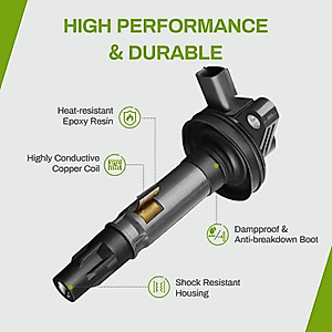 AUTOSAVER88 Ignition Coil Pack Set of 6 Compatible with Ford Edge Flex F150 Explorer Fusion Mustang Taurus - Lincoln MKS MKT MKK MKZ - Mazda 6 CX-9 Mercury Sable V6 3.7L 3.5L (Do not fit turbo)