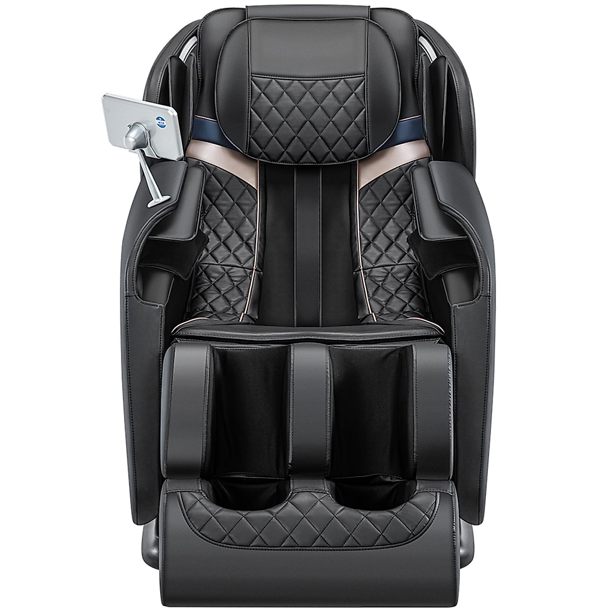 Massage Chair Full Body Recliner - Zero Gravity with Heat and Shiatsu Massage Office Chair Sl Track Intelligent Body Detection LCD Touch Screen Display Bluetooth Speaker Airbags Foot Rollers (Black)