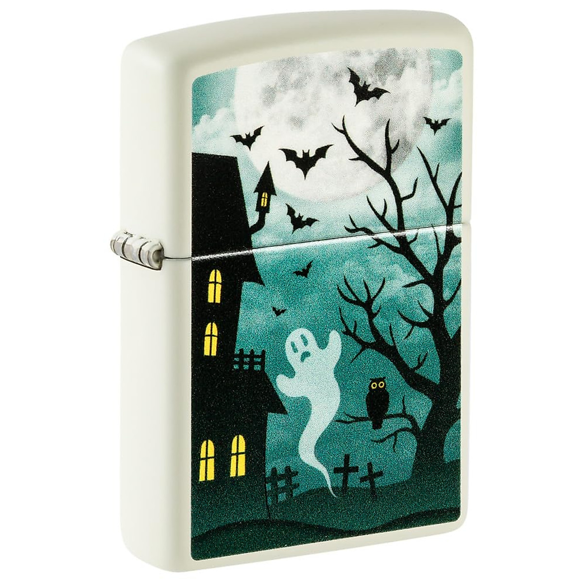 Zippo Spooky Design Glow in The Dark Green Pocket Lighter