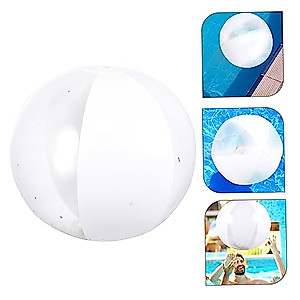 Kisangel 3pcs Glitter Beach Ball Summer Pool for Kids Mini Inflatable Pool Mini Pool for Kids Inflatable Glitter Beach Ball Pool Party Float Inflatable Toy Ball PVC Water Toy for Kids Flash