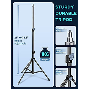 Tocoan Softbox Photography Lighting Kit, 2packs 27 x 20 inches Photo Studio Equipment & Continuous Lighting System with 85W 3000K-7500K LED Bulbs for Video Recording, Portrait Product Photo Shoot