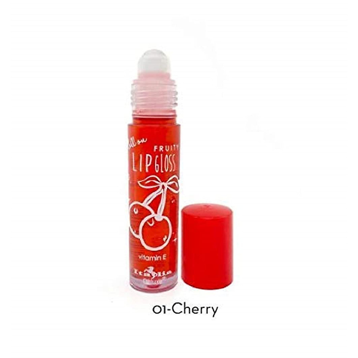 ITALIA DELUXE FRUITY ROLL-ON LIP GLOSS SET OF 6, .3oz each