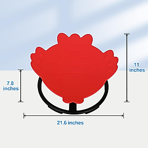 FERUERW Autism Kids Swivel Chair, Sensory Toy Chair, Carousel Spin Sensory Chair for Kids, Training Body Coordination, Kids Spinning Chair (Red)