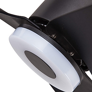 FINXIN Indoor Ceiling Fan Light Fixtures Black Remote LED 52 Ceiling Fans For Bedroom,Living Room,Dining Room Including Motor,3-Blades,Remote Switch