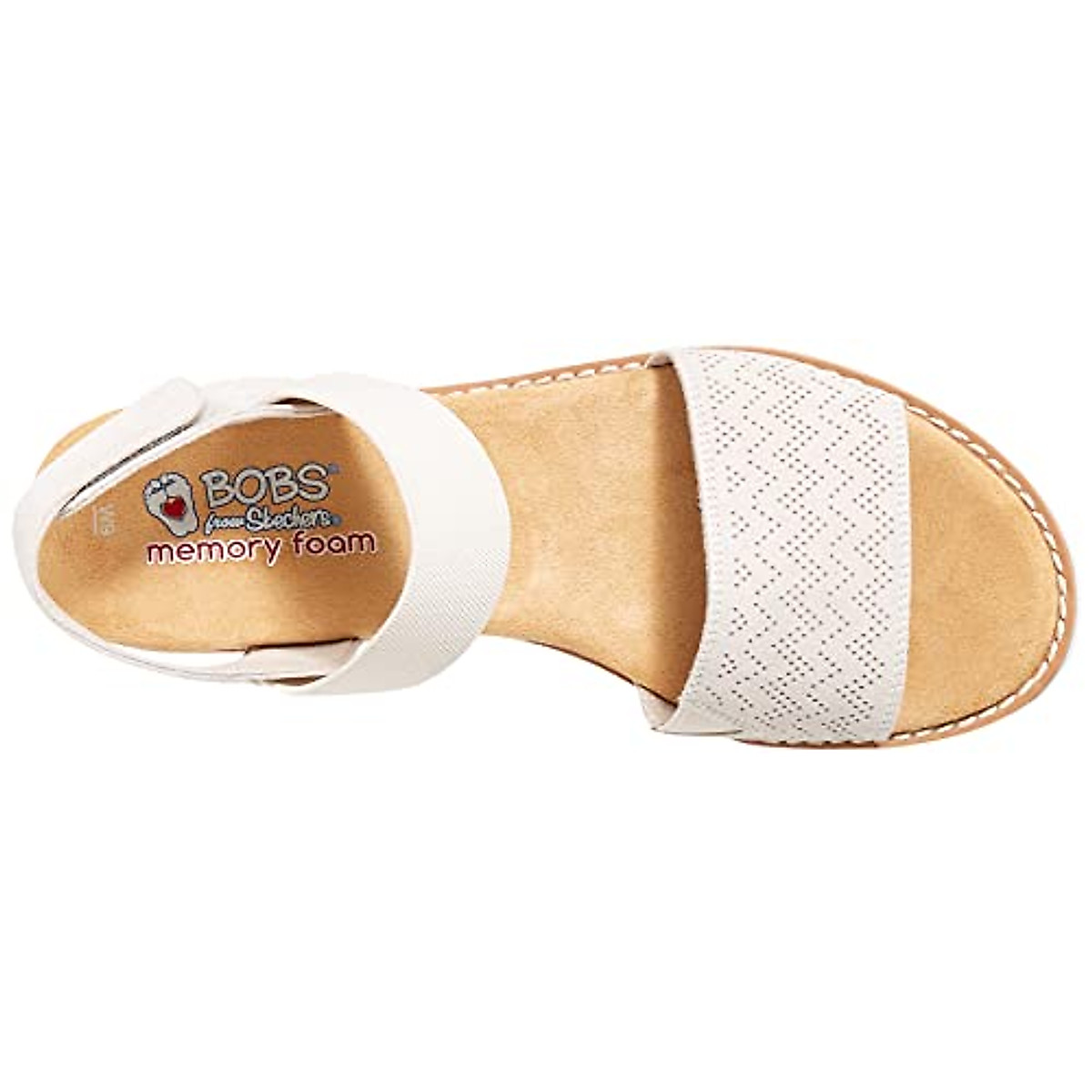 Skechers womens Desert Kiss Sandal, Off White, 8 US