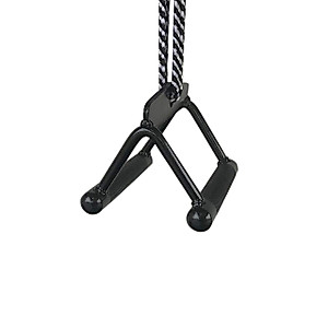 CAP Barbell Double D Handle Cable Attachment, Black