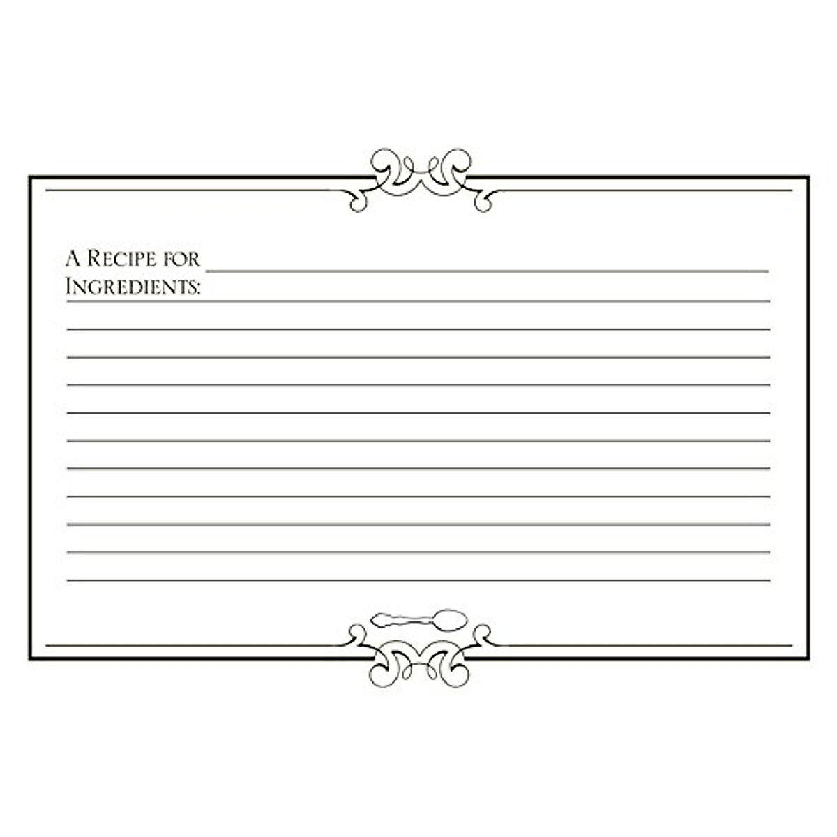 C.R. Gibson Bonded 3 Ring Recipe Book with Tabbed Dividers and Sheet Protectors, 8.94'' x 9.38'', Black Leather